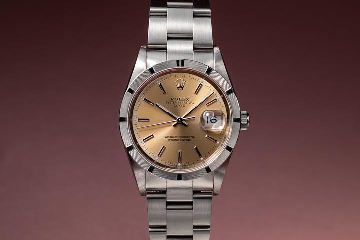 1993 Rolex Date 15210 Tropical Silver Dial | Tropical Watch