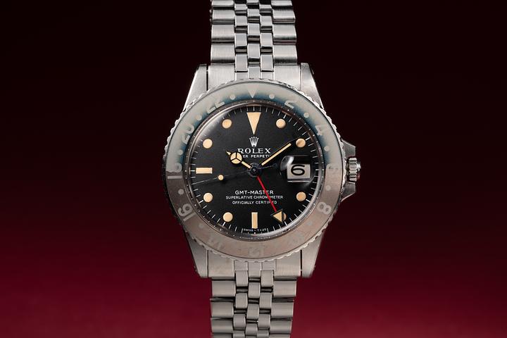 1968 Rolex GMT-Master 1675 MK 1 Dial with Box and Papers | Tropical Watch