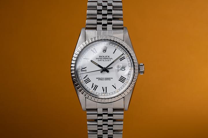 1984 Rolex DateJust 16030 Matte White Roman Numeral Dial with Service ...