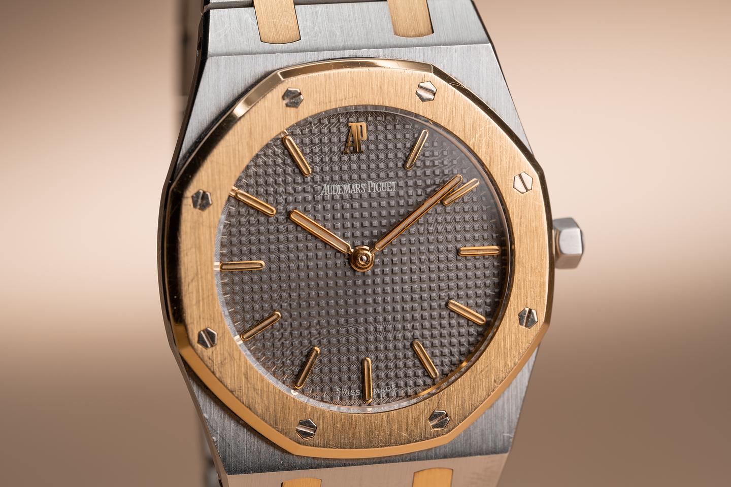 Audemars Piguet Two Tone Royal Oak Quartz 56303SA Grey Dial Tropical