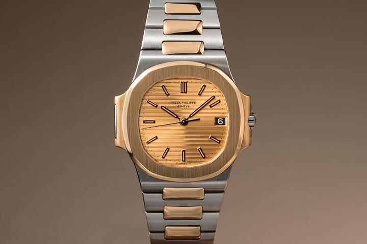 Patek Philippe Two-Tone Nautilus 3800/1AJ Gold Sigma Dial | Tropical Watch