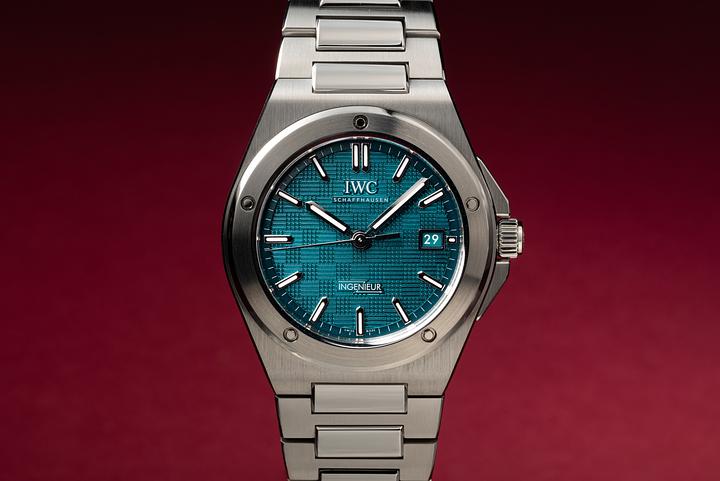 2024 IWC Ingenieur IW328903 Teal Chess Board Dial with Box and Papers ...