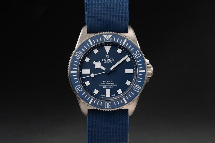 2022 Tudor Titanium Pelagos FXD 25707 Marine National Blue Dial with ...