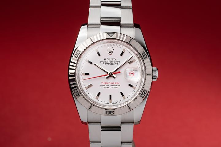 2006 Rolex DateJust Turn-O-Graph 116264 White Dial | Tropical Watch