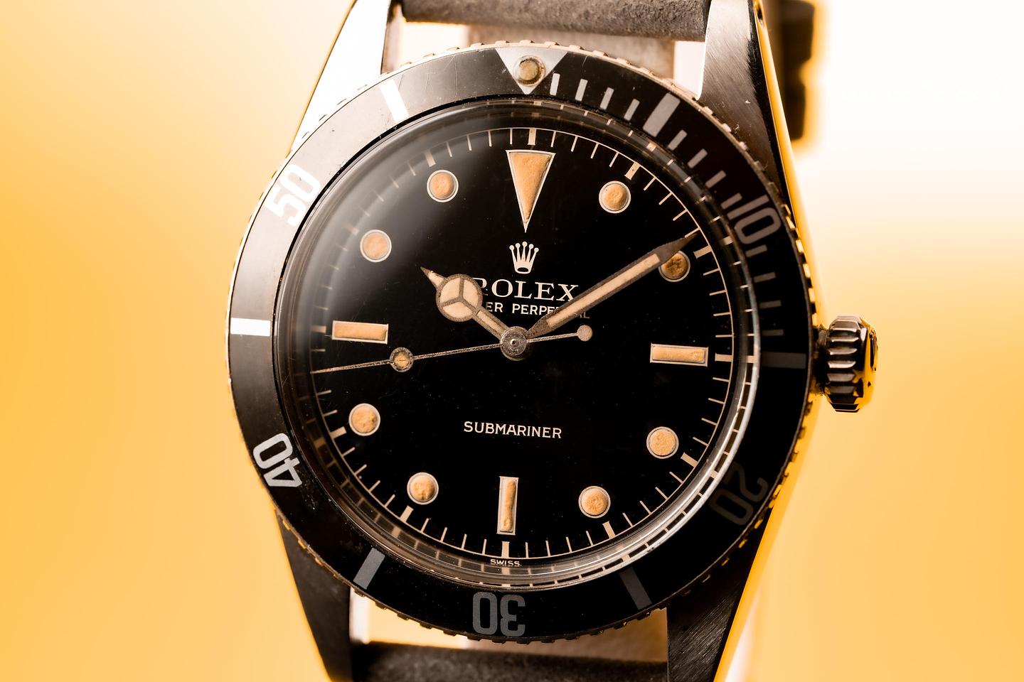 Tropical Watch - 1954 Rolex Submariner 6205 No Depth Dial