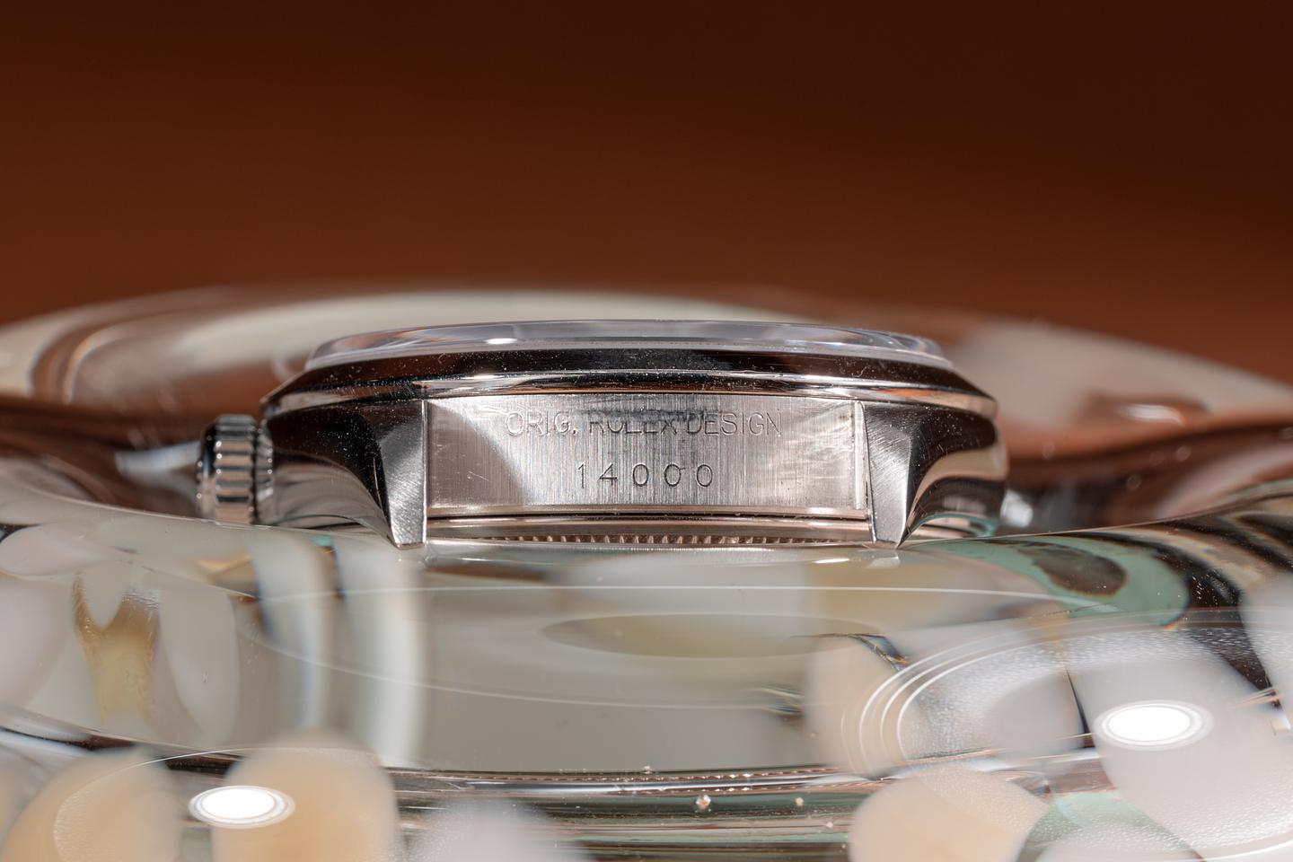 1995 Rolex Air-King 14000 Black Dial | Tropical Watch