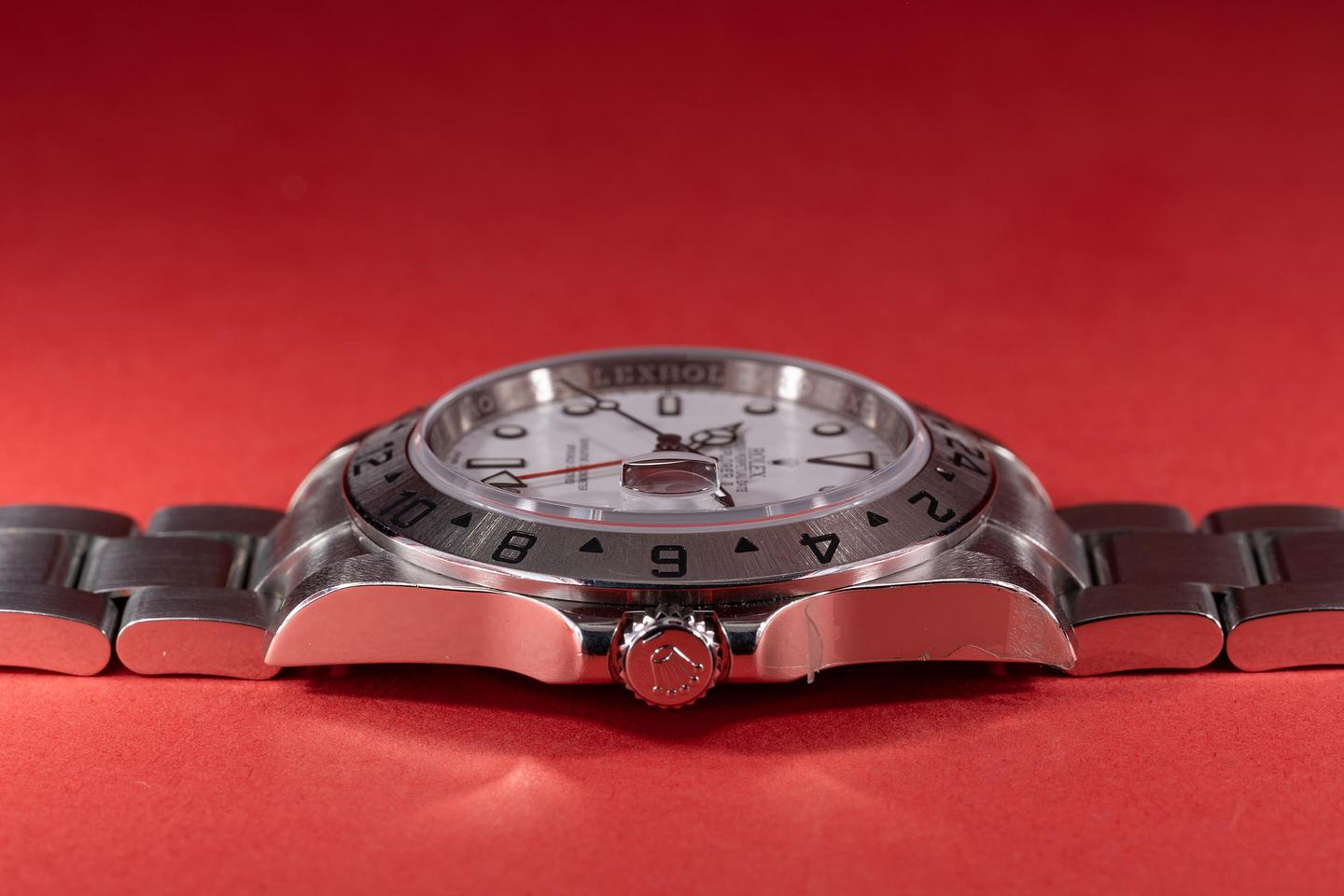 NOS 2008 Rolex 3186 Explorer II 16570 White Dial with Box and Papers ...