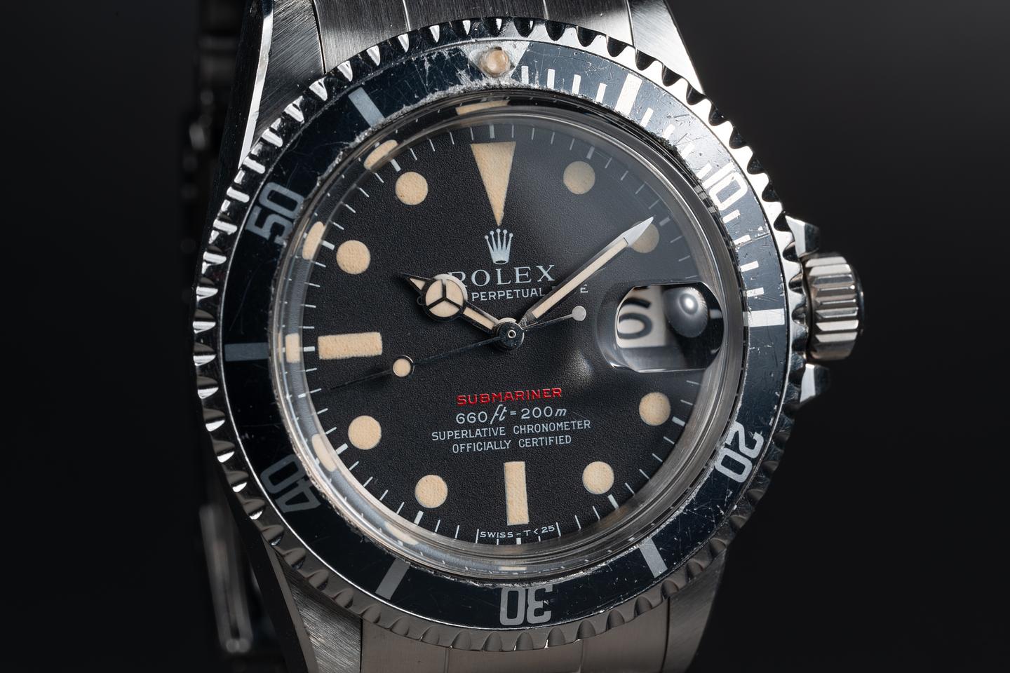 1971 Rolex Red Submariner 1680 MK 4 Dial | Tropical Watch