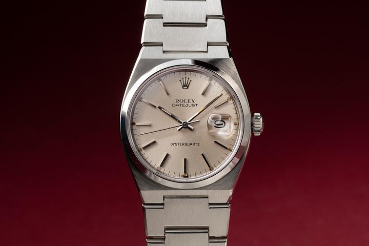 1979 Rolex OysterQuartz DateJust 17000 Silver Dial | Tropical Watch