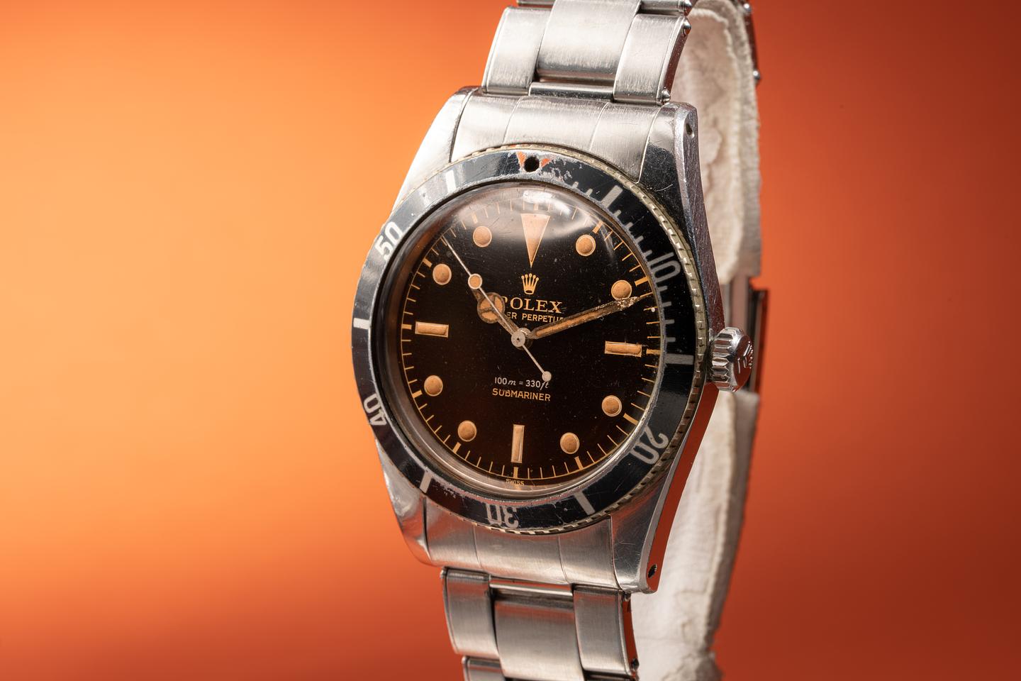 Tropical Watch - 1959 Rolex Submariner 5508 Gilt Dial with Red Triangle ...