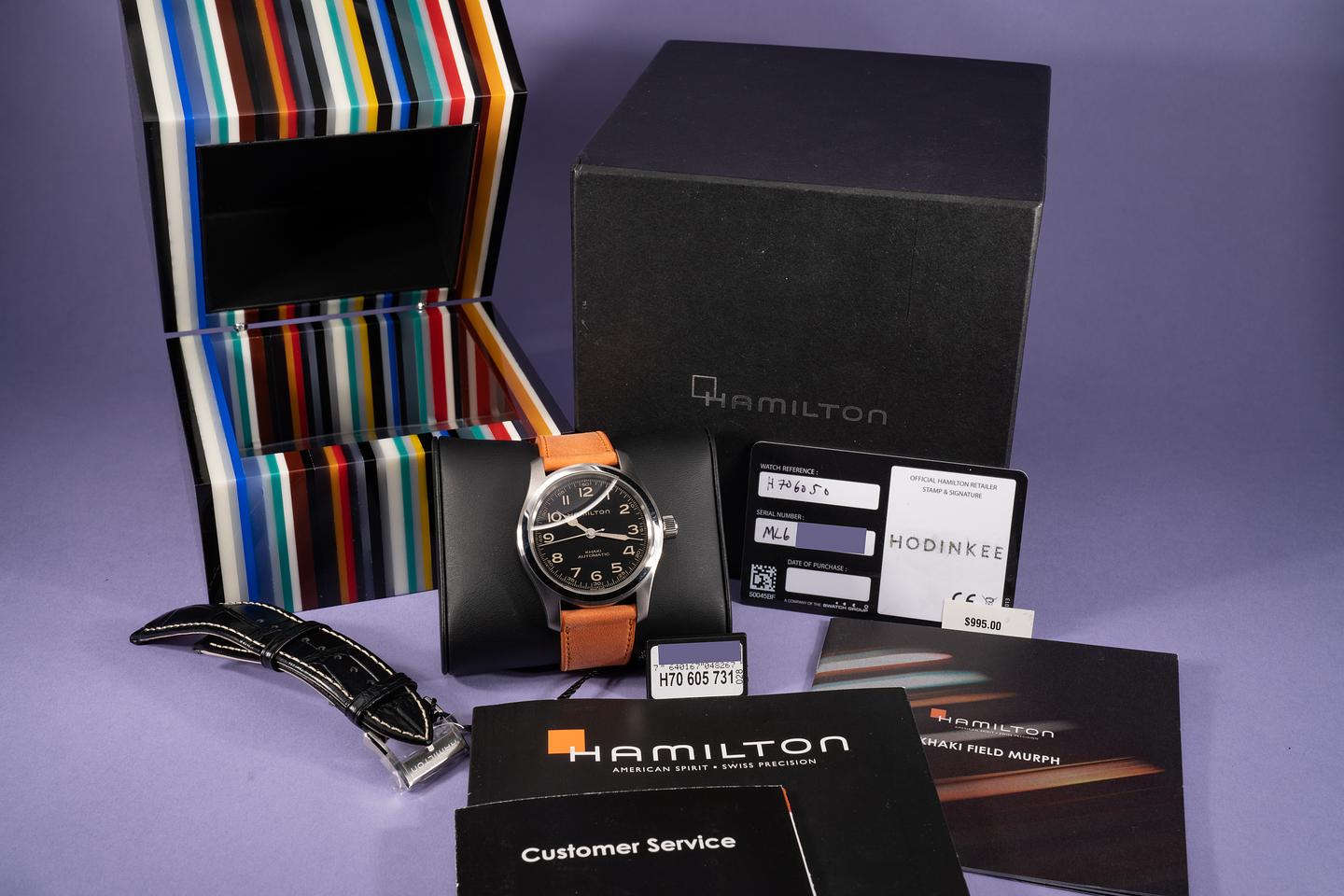 2019 Hamilton Khaki Field "Murph" Watch H70605731 with Tesseract Box ...