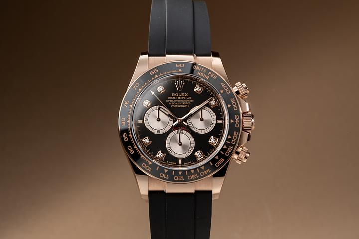 Tropical Watch - 2023 Rolex 18K RG Daytona 126515LN Black Diamond Dial ...