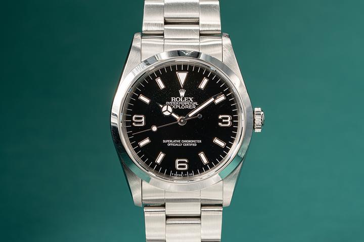1993 Rolex Explorer 14270 with Tritium Dial and Rolex Service Papers ...